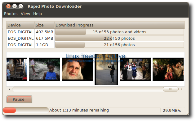 Rapid Photo Downloader 0.2.0 su Ubuntu - Linux Freedom